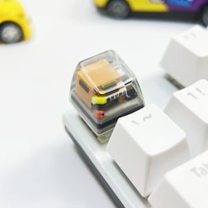 Car Model Initial D 藤原とうふ店 AE86 3D Clear Keycap Custom Made SA Key Cap ...