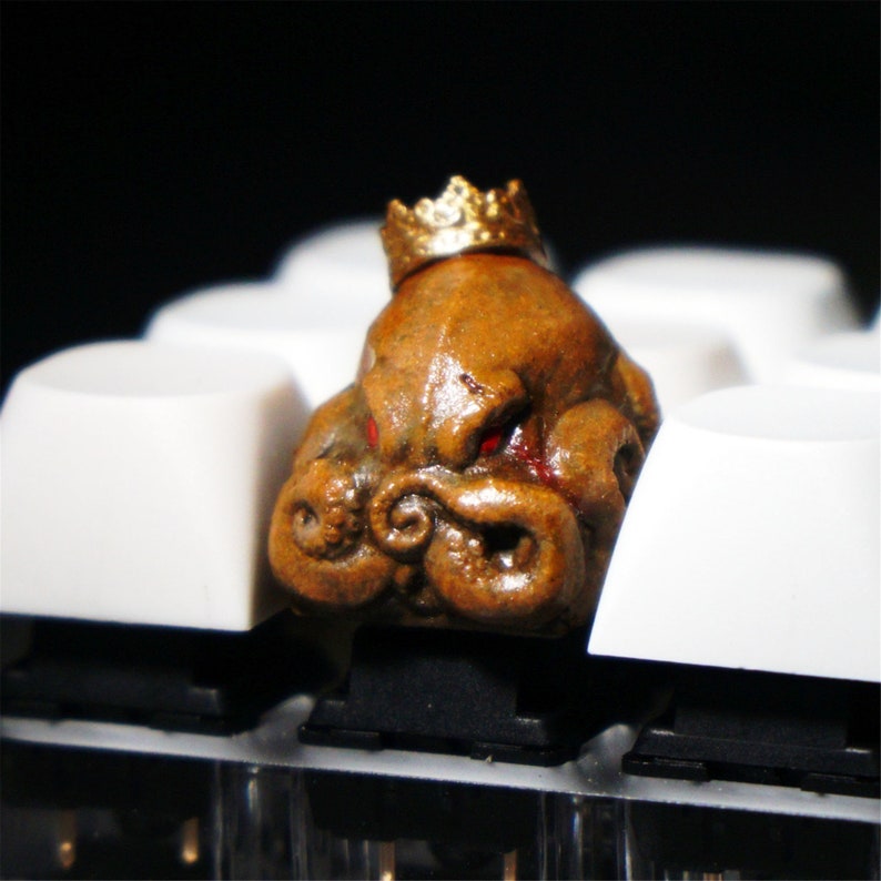 Cthulhu Octopus 3D Animal Brown 1U Keycap for MX GMK Cherry - Etsy