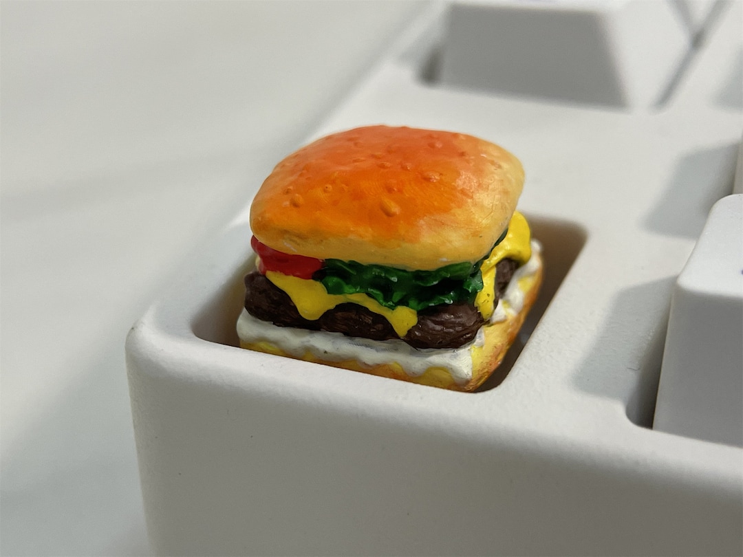 HAMBURGER Beef Keycaps Custom Keycap Artisan Keycaps Resin for ...
