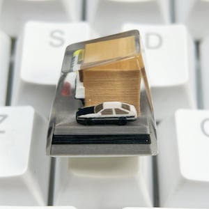 Car Model Initial D 藤原とうふ店 AE86 3D Clear Keycap Custom Made SA Key Cap ...
