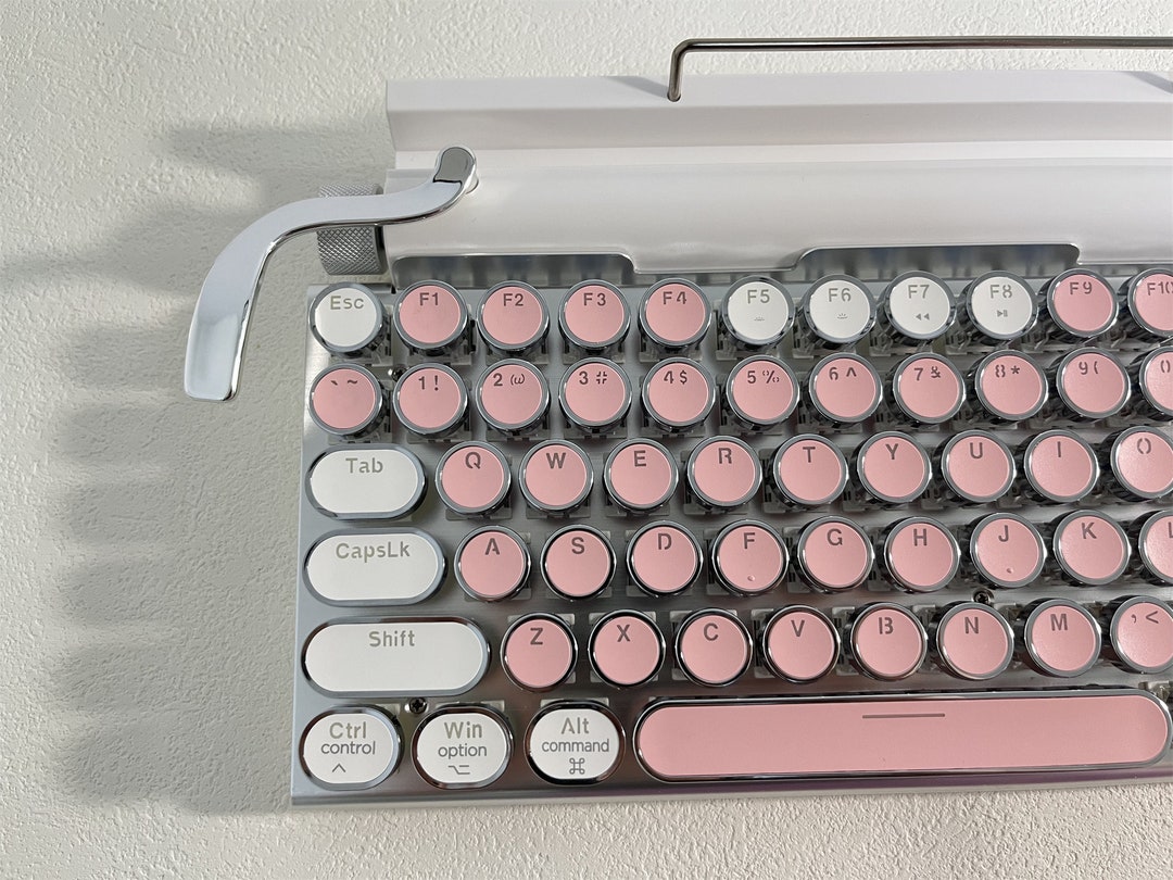 Pink Steampunk Mechanical Keyboard: Bluetooth Wireless, Color Light - Etsy