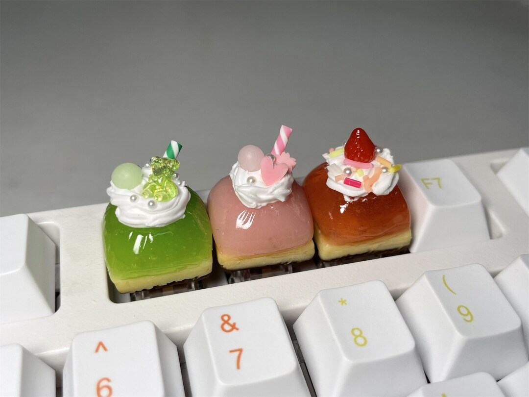Artisan Jelly Mousse Fruit Cake Keycap: Cute Dessert Keyboard Decor - Etsy