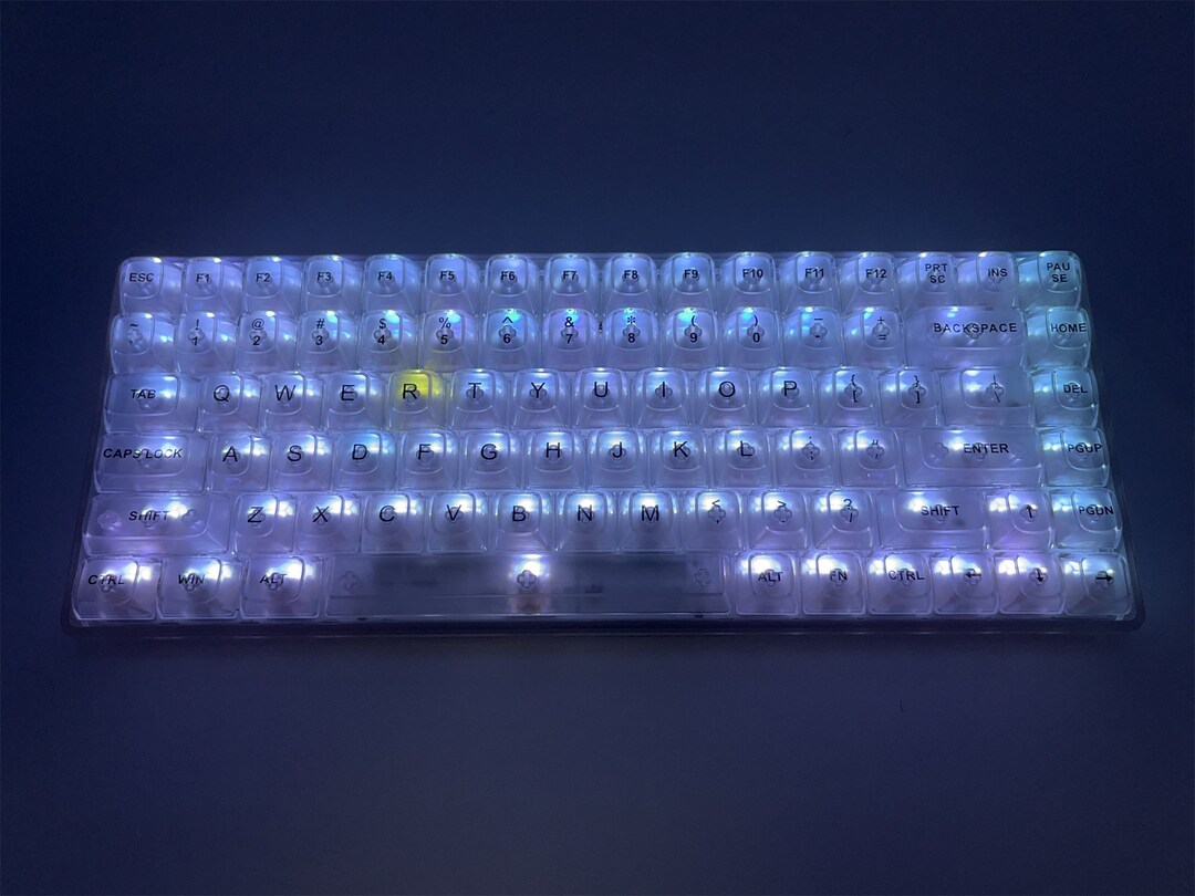 Clear Ice 84 Keycaps MX Keyboard 3 Model Wire&wireless - Etsy