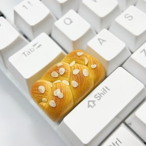 Handmade Toast Keycap: Almond Bread, MX Cherry Keyboard (1.5U) - Etsy