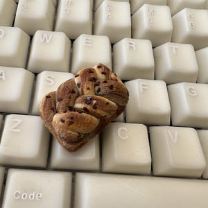Chocolate Toast Food Bread 1.5U Keycap Tab Key Cap Simulated Chocolate ...