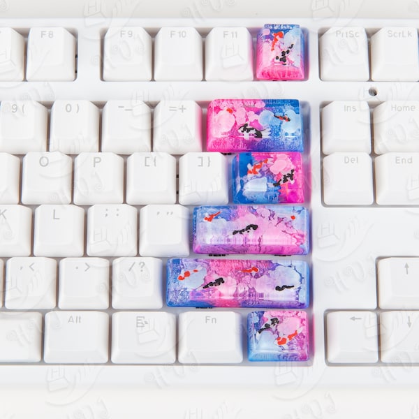 Purple and Blue Keycaps - Etsy