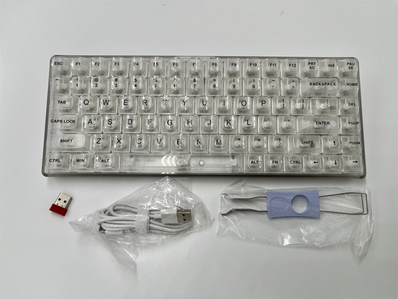 Clear Ice 84 Keycaps MX Keyboard 3 Model Wire&wireless - Etsy