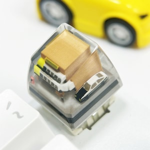 Car Model Initial D 藤原とうふ店 AE86 3D Clear Keycap Custom Made SA Key Cap ...