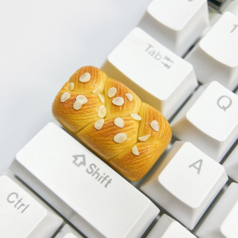 Handmade Toast Keycap: Almond Bread, MX Cherry Keyboard (1.5U) - Etsy