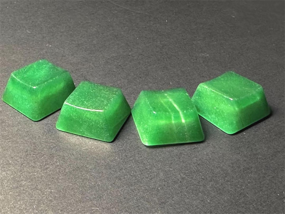 Handmade African Jade Keycap: Green Keyboard Collection - Etsy