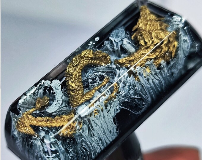 Purple Dragon Custom Keycaps, Artisan Keycaps Anime Cherry MX Keycaps ...