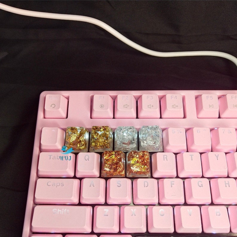 Crystal Foil Paper OEM Handmade Resin Key Cap 1U Keycap Light - Etsy