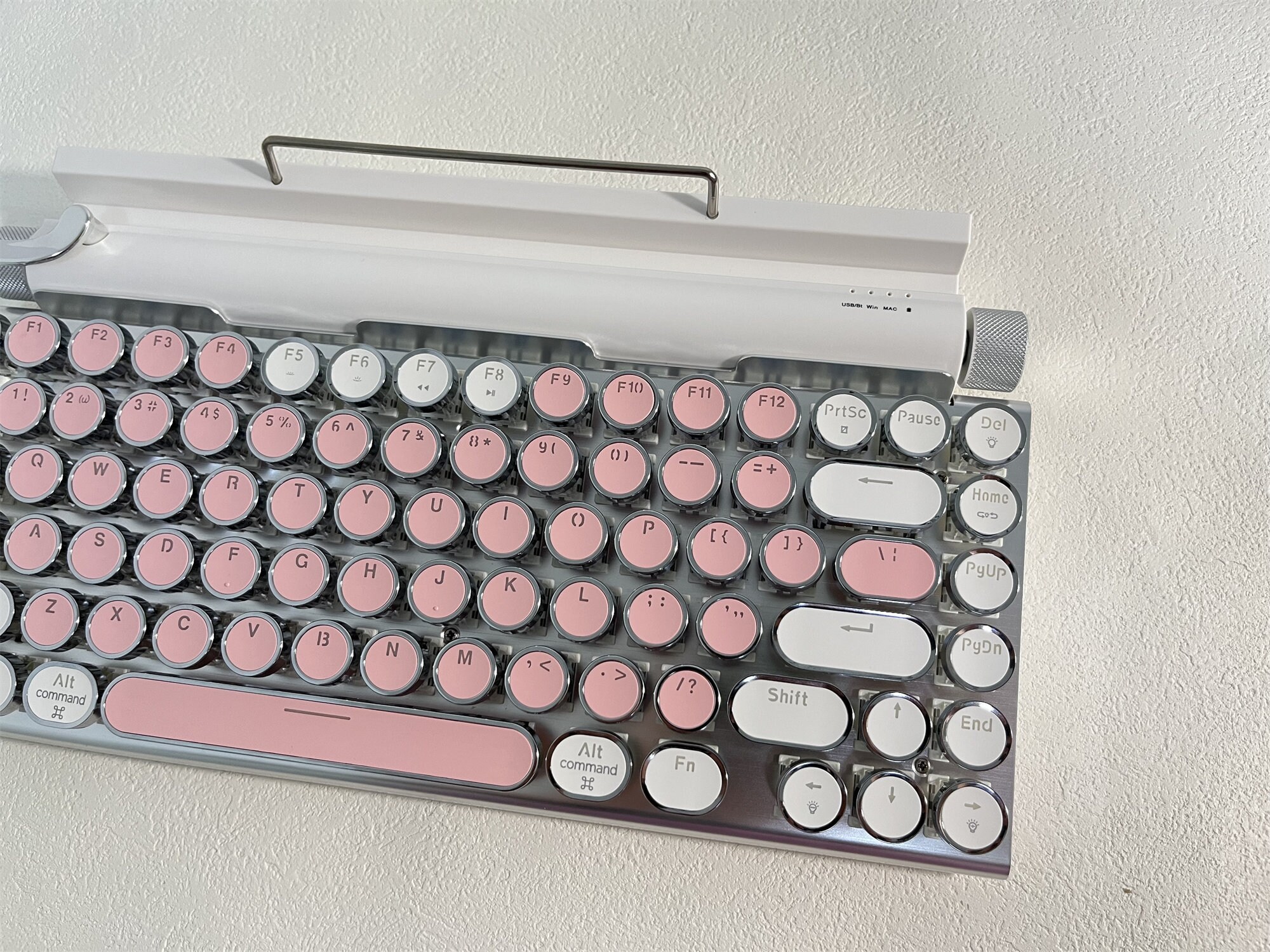 Pink Steampunk Mechanical Keyboard: Bluetooth Wireless, Color Light - Etsy