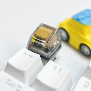 Car Model Initial D 藤原とうふ店 AE86 3D Clear Keycap Custom Made SA Key Cap ...