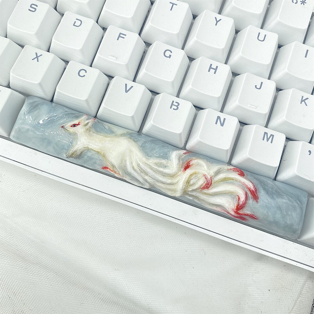 Tale of the Nine Tailed Fox Hand Painted Custom Made Spacebar Keycap ...