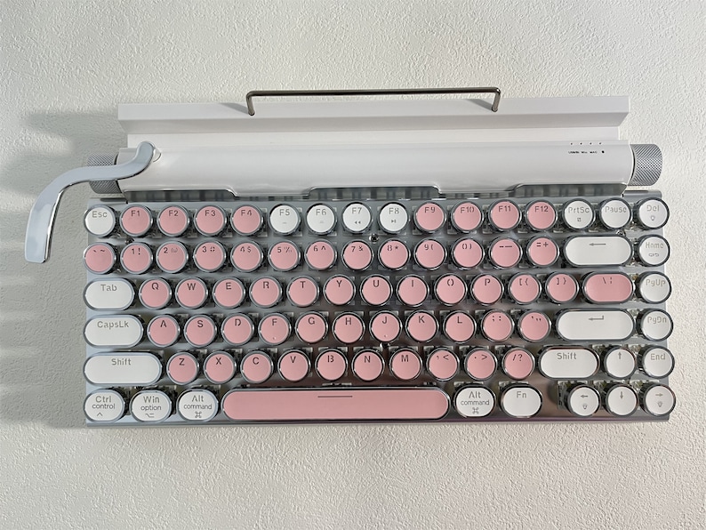 Pink Steampunk Mechanical Keyboard: Bluetooth Wireless, Color Light - Etsy