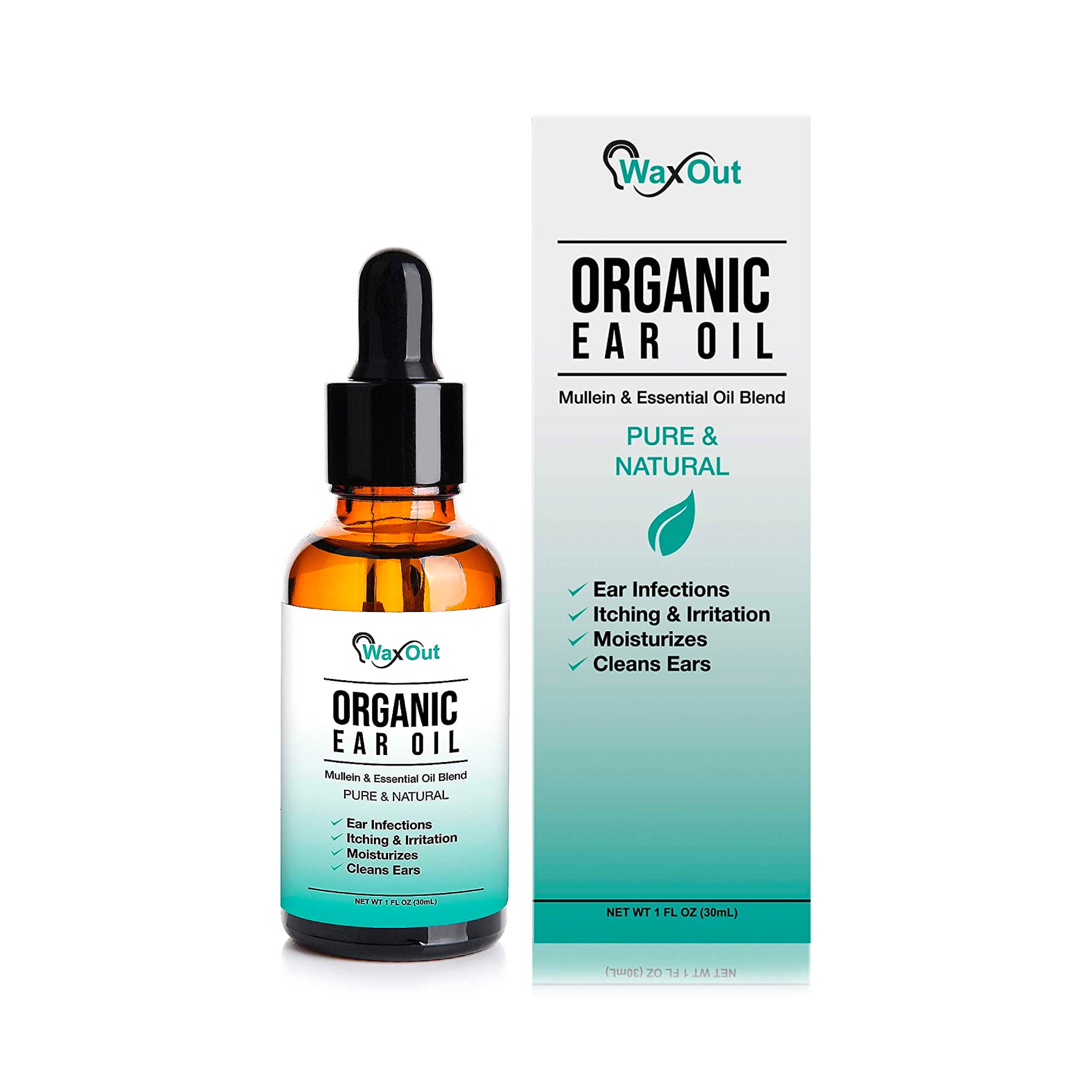 Natural Mullein Ear Wax Removal Oil & Cleaner With Garlic Pain and ...