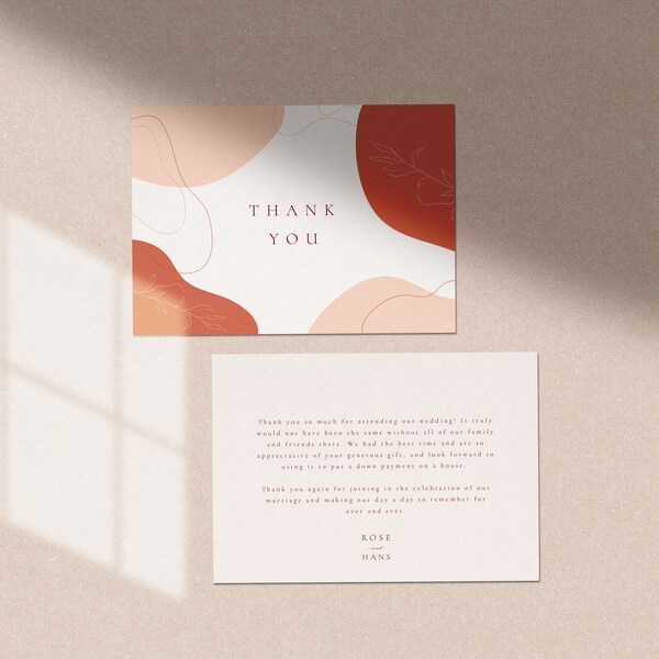 Modern Thank You - Etsy
