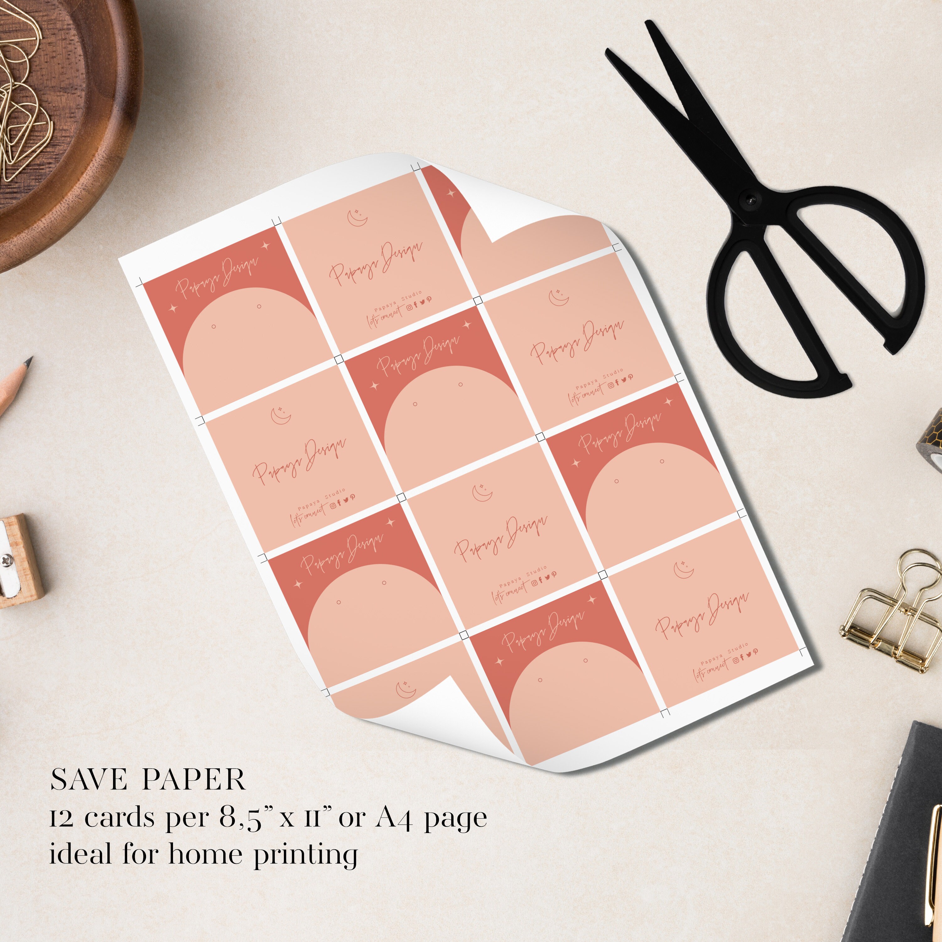 Custom Jewelry Display Card Template Editable Earring Card - Etsy