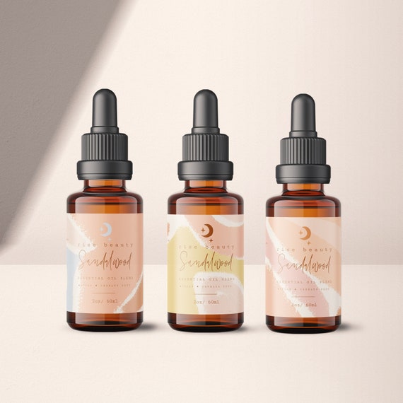 Editable Oil Dropper Label Template Custom Beauty Product - Etsy