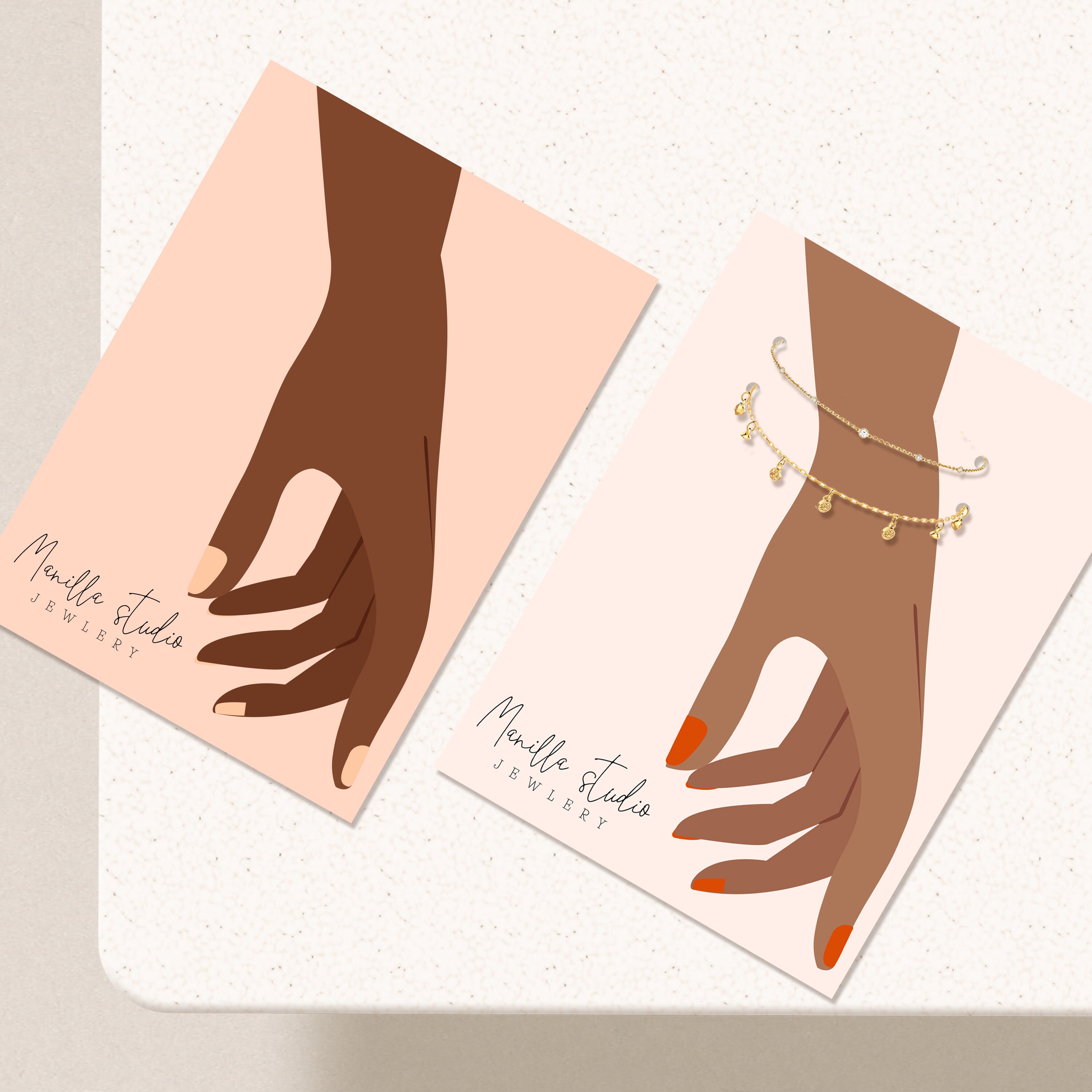 Customisable Jewelry Display Card Printable Bracelet Card Etsy