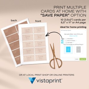 Beauty Business Card Template, Editable DIY Business Card, Boho ...