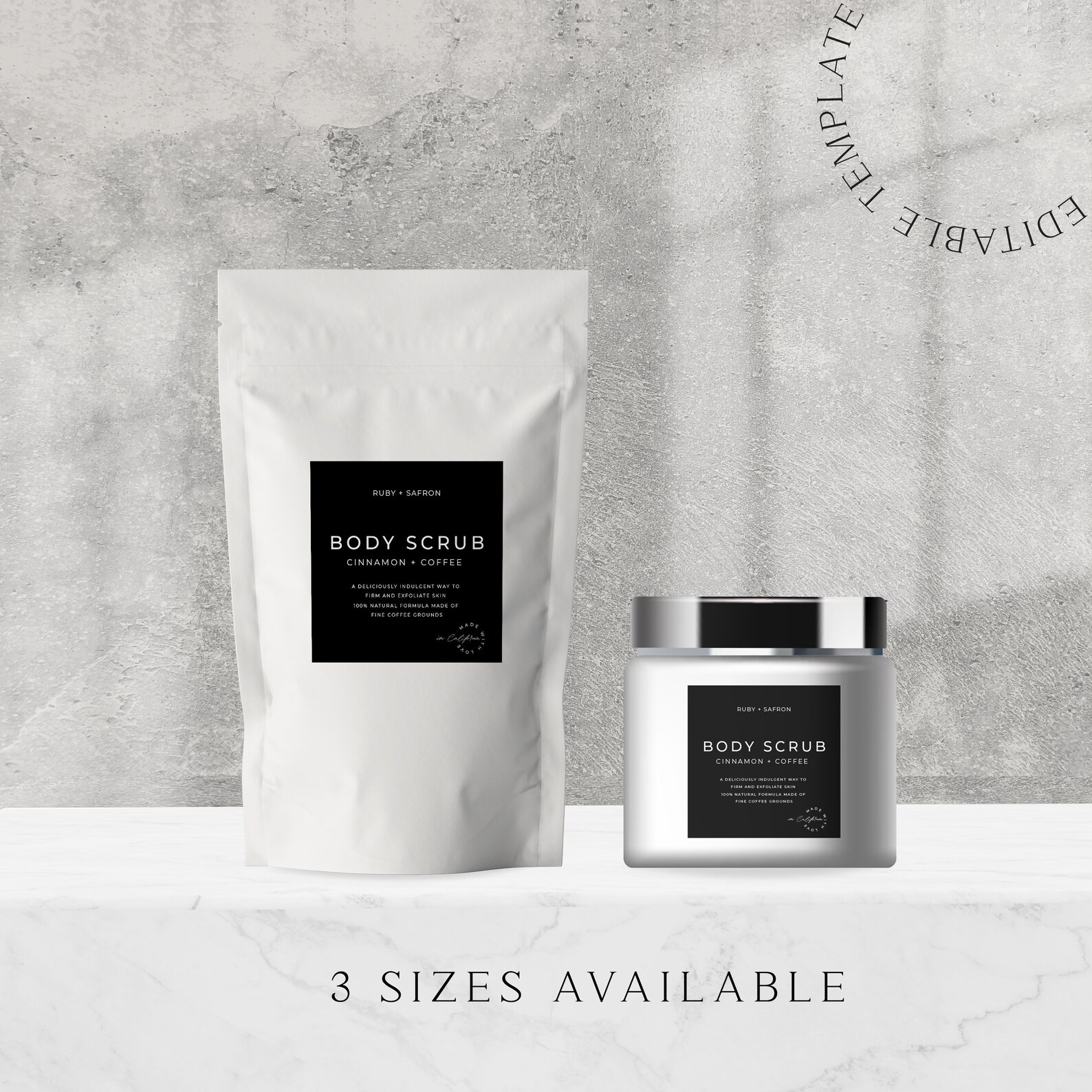 Bath Salt Label Template Customizable Labels Scrub Label - Etsy