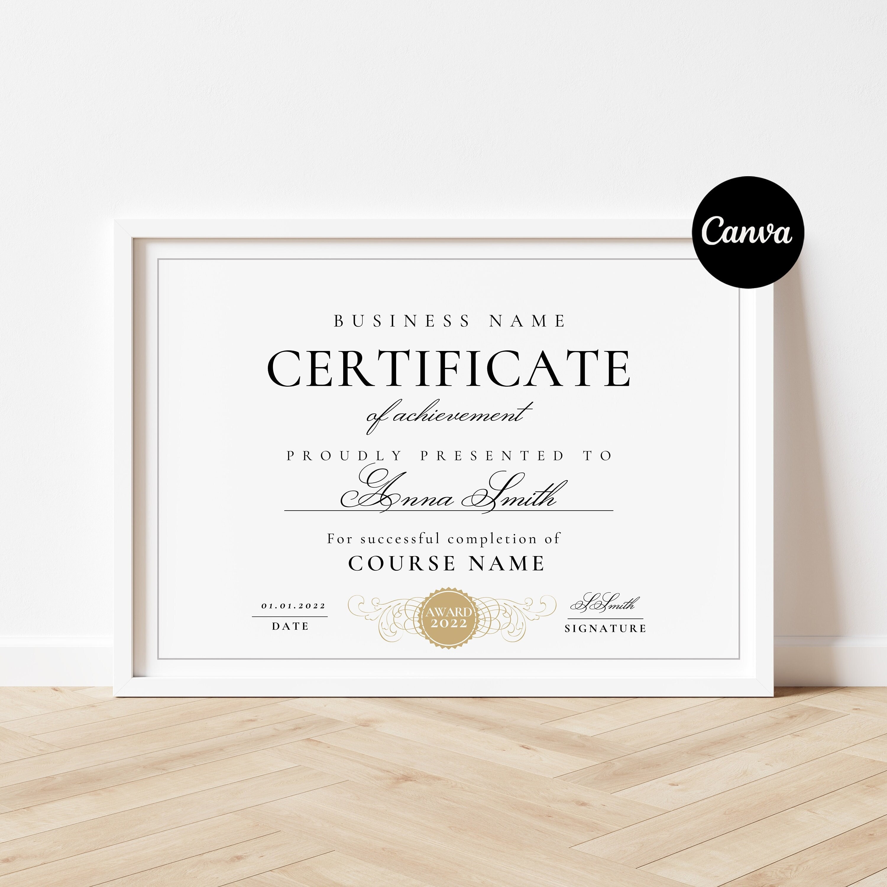Business Certificate Template