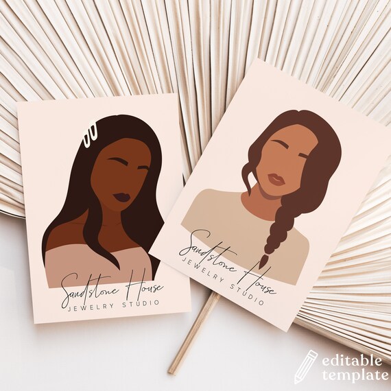 Editable Earring Display Card Printable Jewelry Card - Etsy