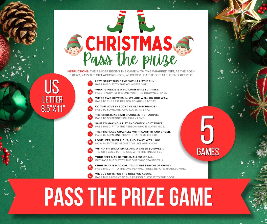 Christmas Pass the Prize Game, Christmas Pass the Present Game ...
