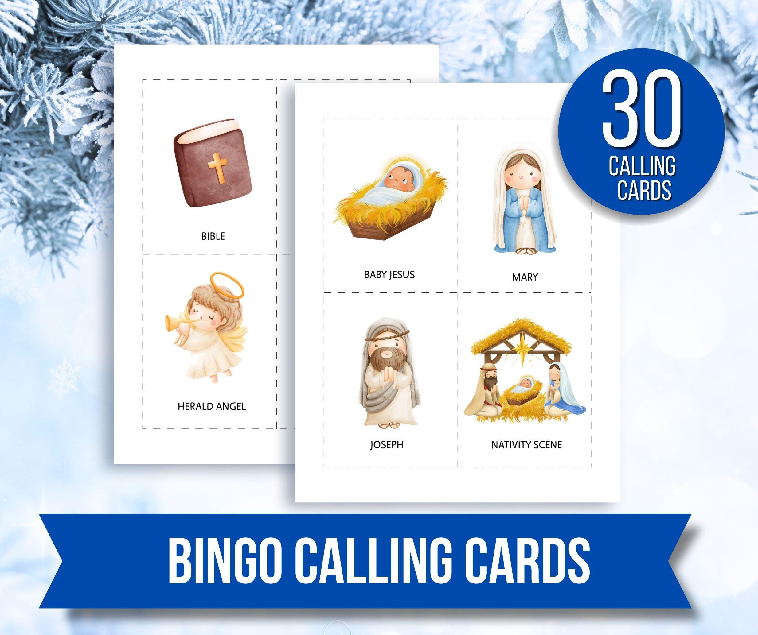 Nativity Bingo Cards, Christmas Bingo, Christmas Activity, Nativity ...
