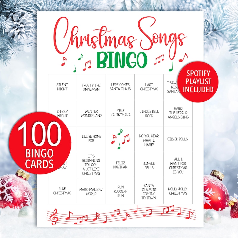 Festive Bingo Music - Etsy