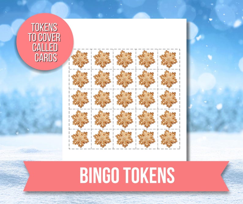 Gingerbread Bingo, 50 Christmas Baking Cards (PDF Download) - Etsy