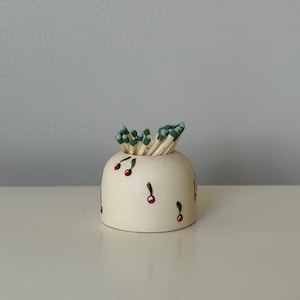 Seconds Sale! Cherry Ceramic Match Striker With Matches - Etsy