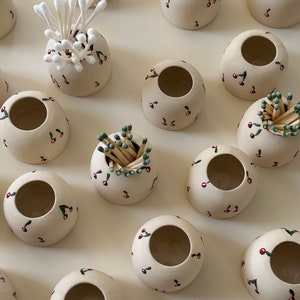 Seconds Sale! Cherry Ceramic Match Striker With Matches - Etsy