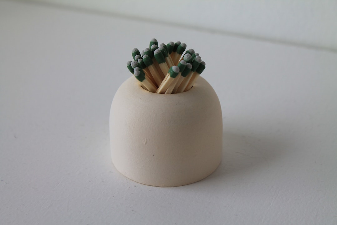 Simple Ceramic Match Striker With Matches - Etsy