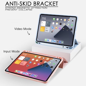 Blue Purple White Flower Bridge Flower Tab Case for Samsung Tab S10 S9 ...