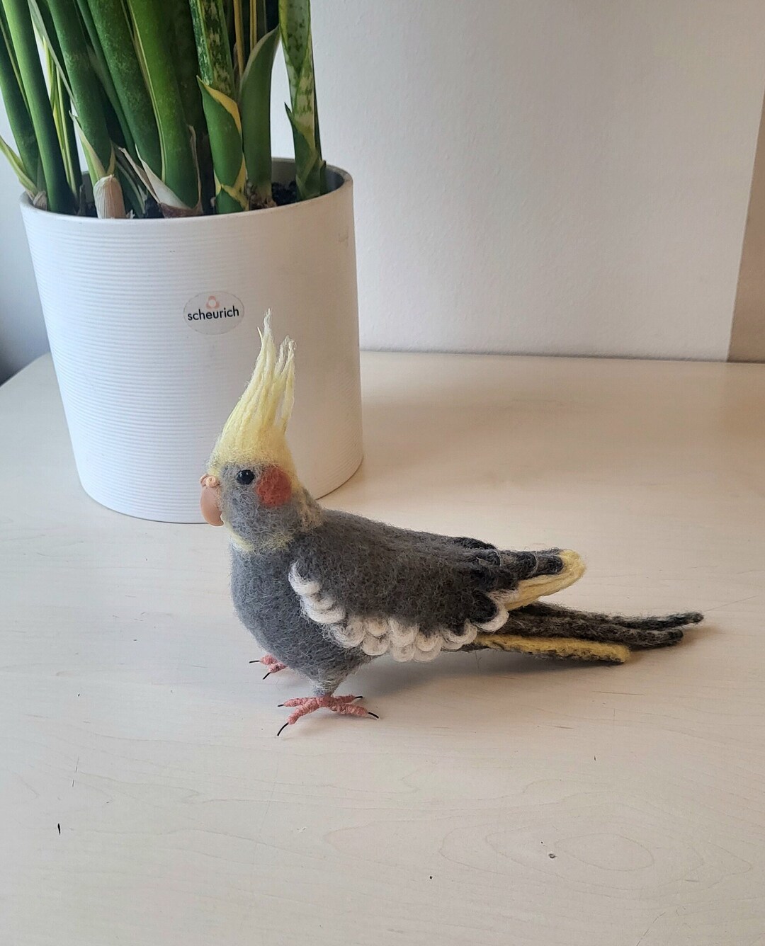 Female Cockatiel Wool Sculpture - Etsy