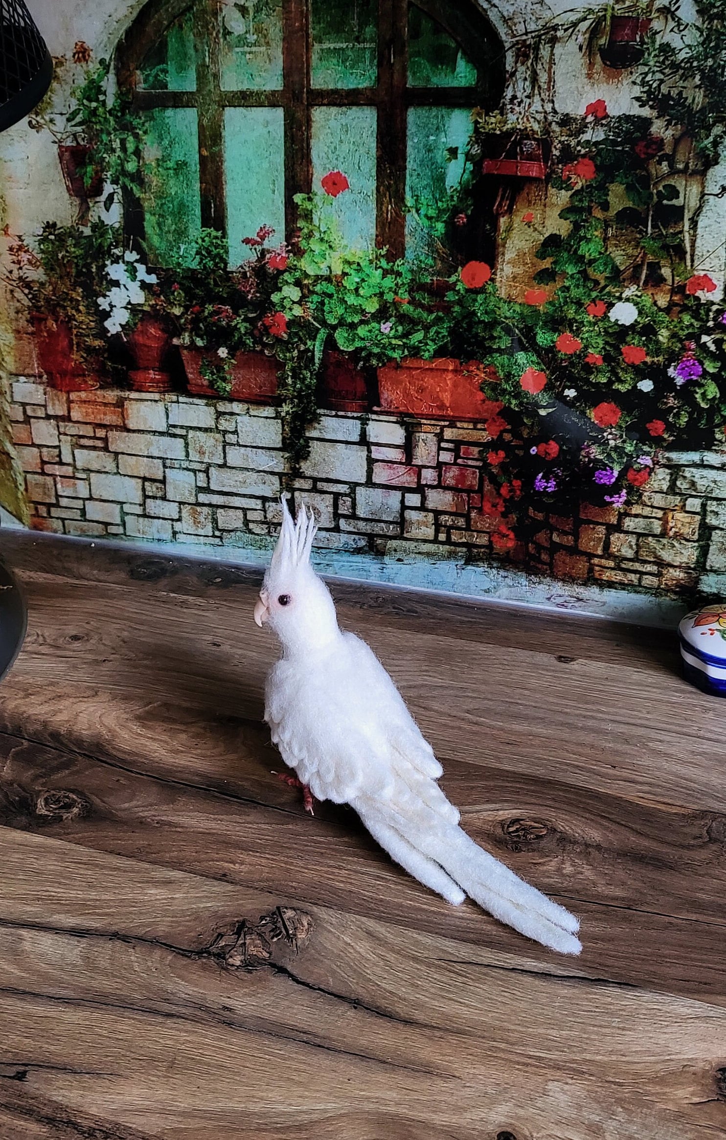 Albino Cockatiel Wool Sculpture - Etsy