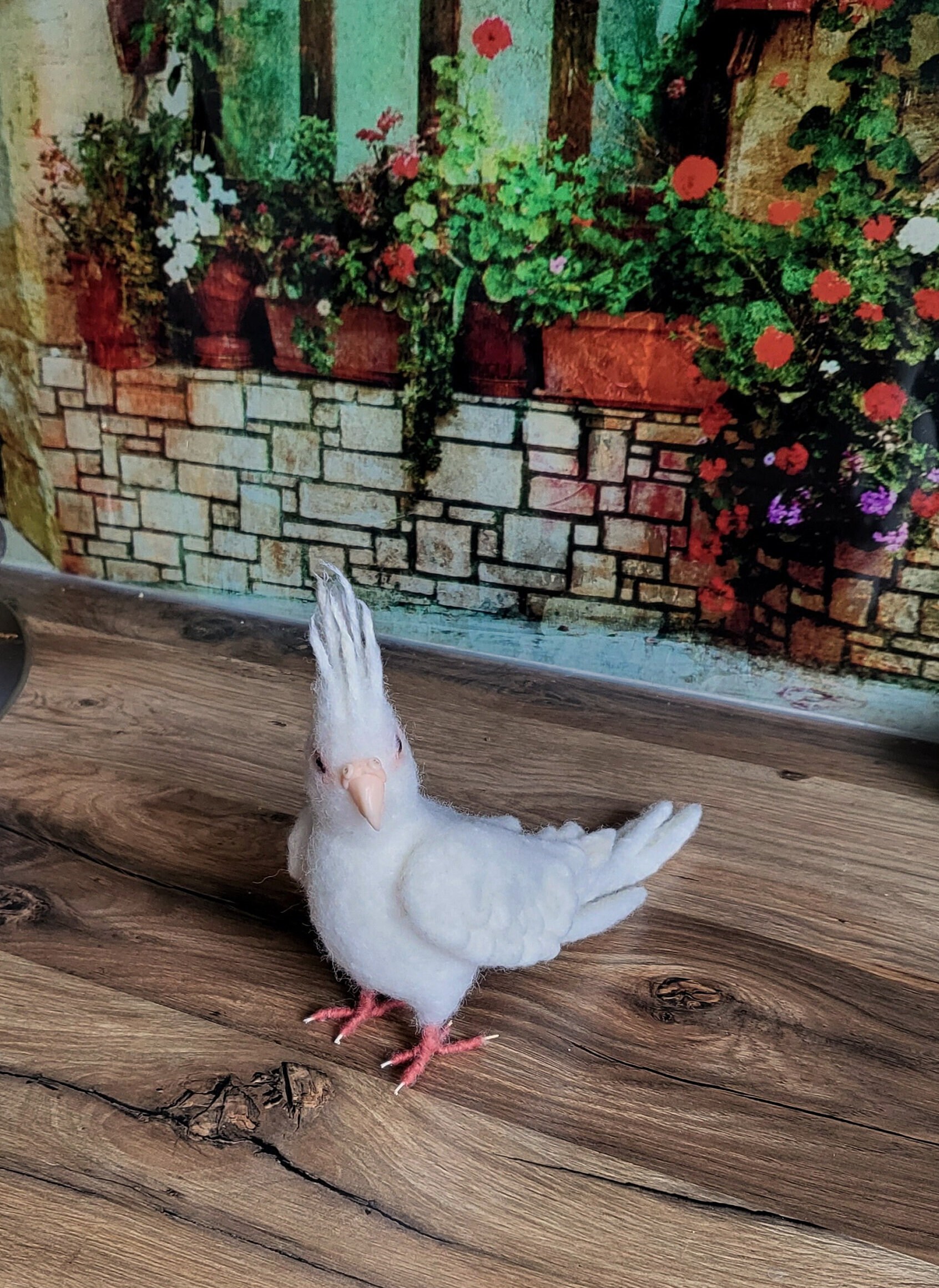 Albino Cockatiel Wool Sculpture - Etsy