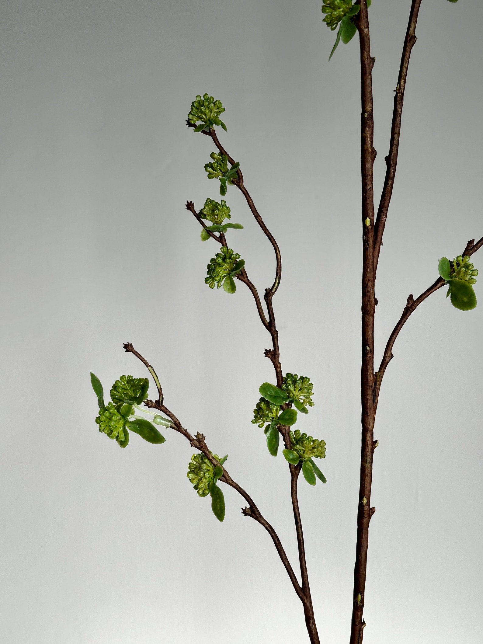 130cm Tall Faux Branch, Green Budding Branch, Artificial Branch ...