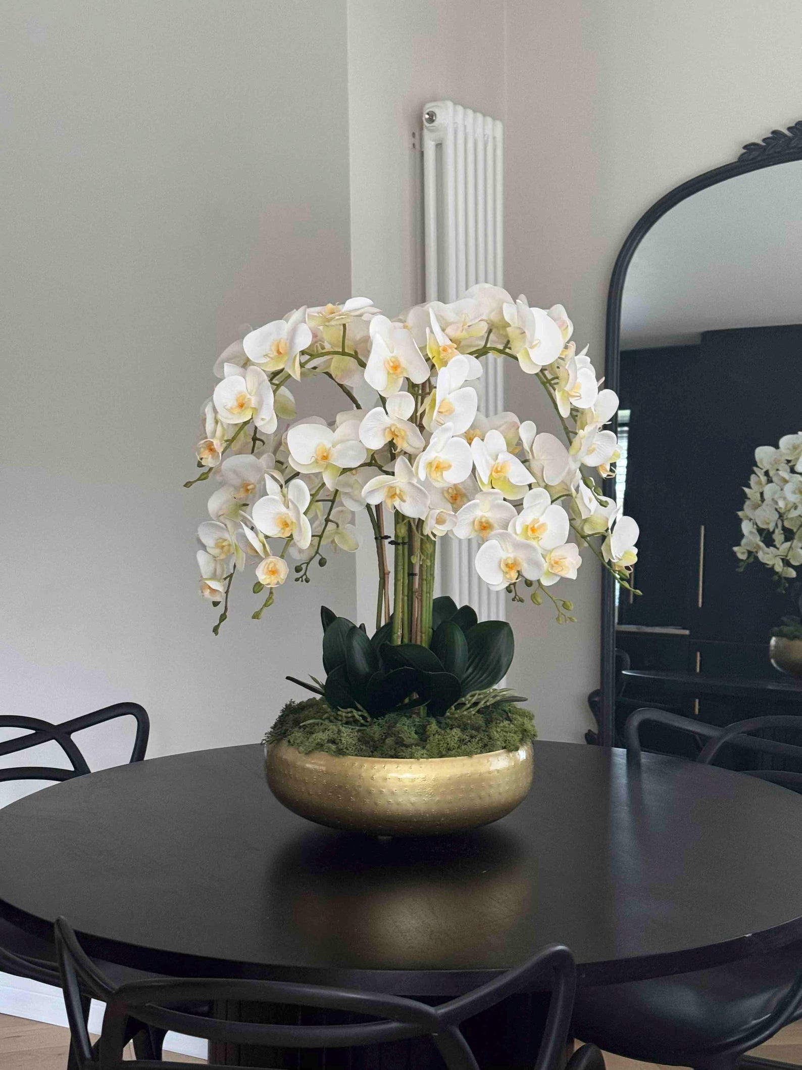Faux Orchid Arrangement, Large Orchid Arrangement, Orchids in Pot ...