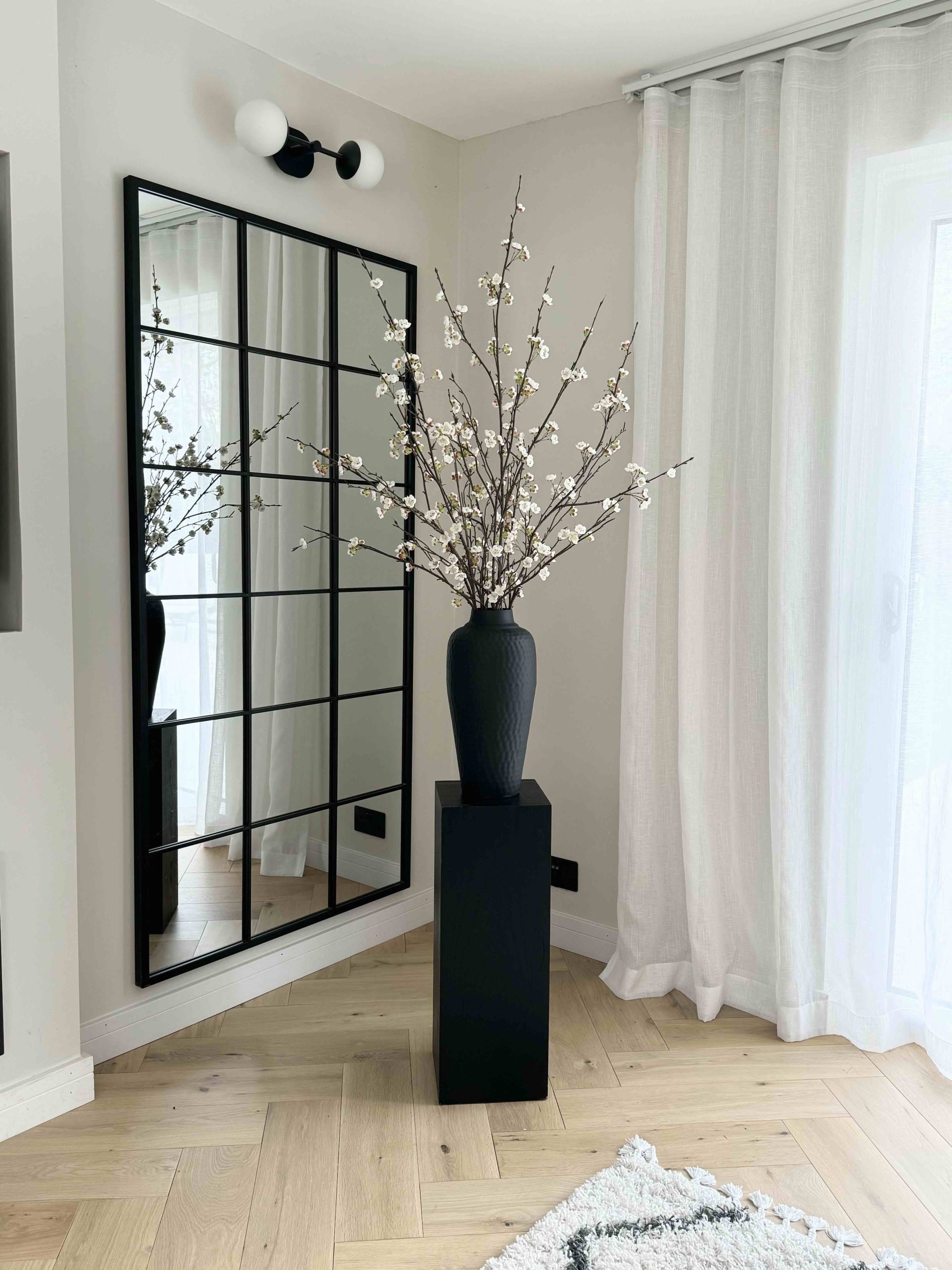 130cm Tall White Cherry Blossoms, Faux Blossoms, Artificial Blossoms ...