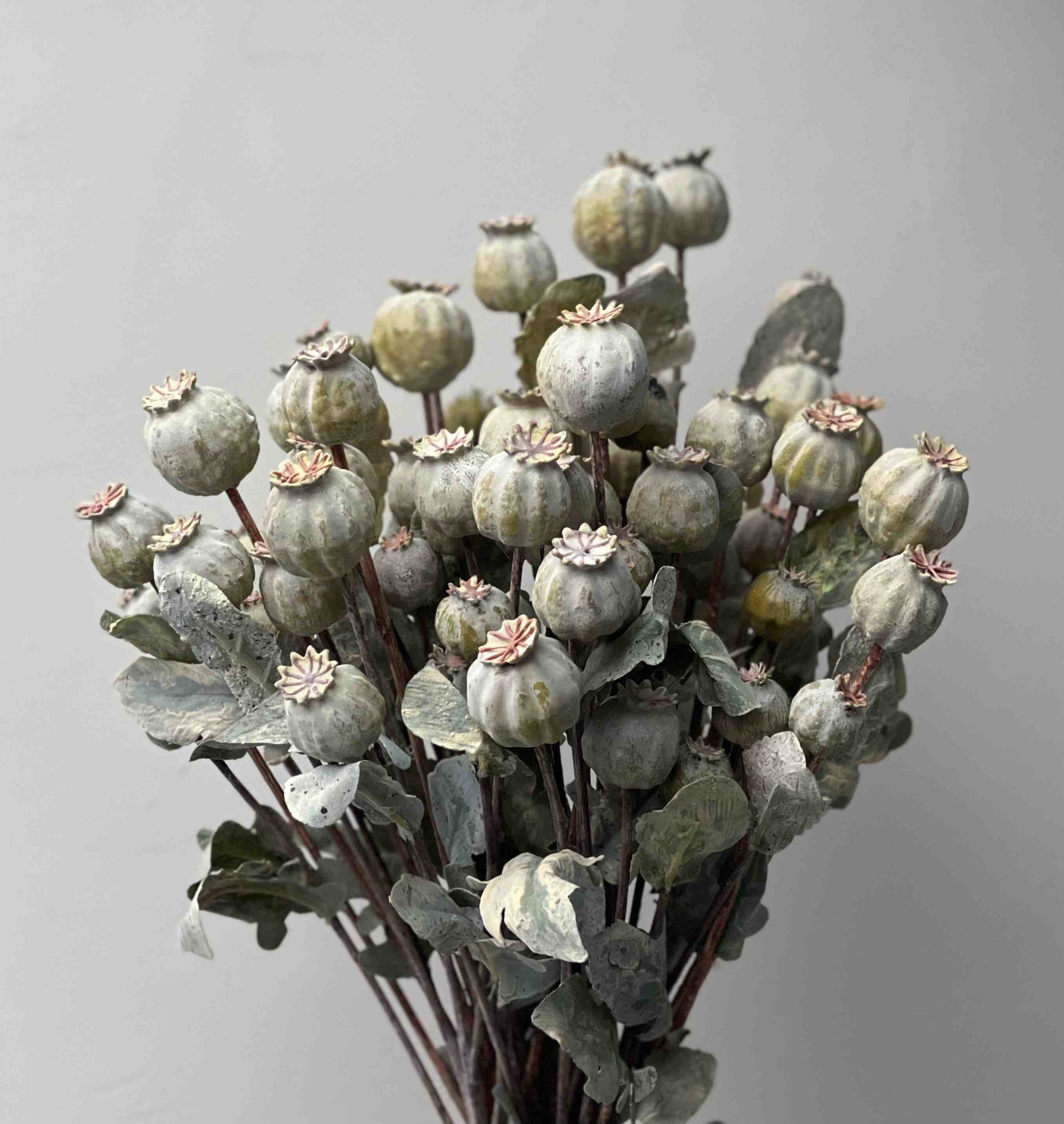 Artificial Poppy Head Stem Poppy Bud Faux Poppy Dried Look Poppy Artificial Flowers Foliage Etsy