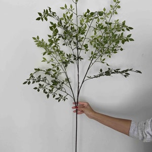 110cm Tall Artificial Tree Branch With Leaves, Faux Plant, Faux ...