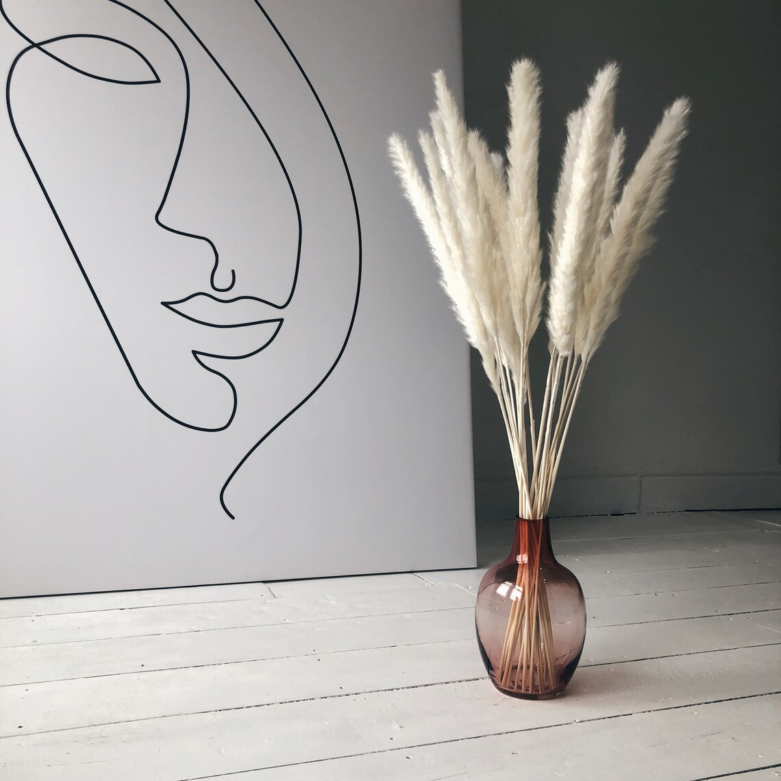 White Reed Pampas Grass for Home Decor 60cm Tall Reed Grass - Etsy