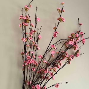 130cm Tall White Cherry Blossoms, Faux Blossoms, Artificial Blossoms ...