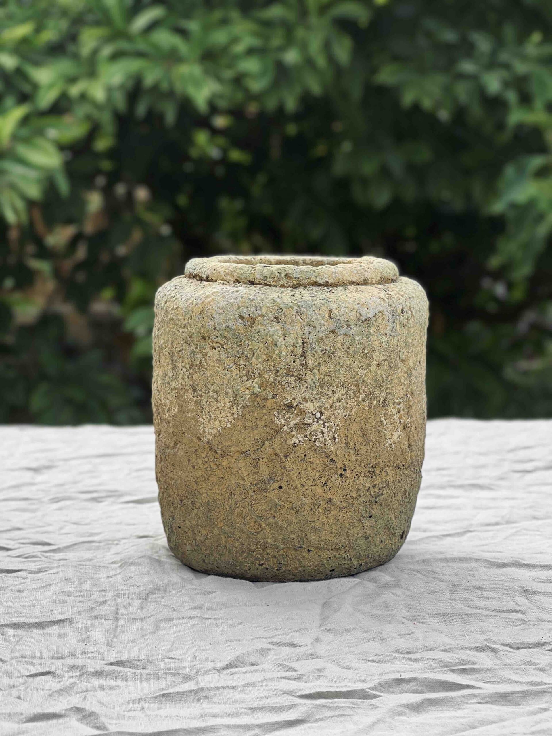 Rustic Vase | Stone Vase |concrete Vase | Textured Vase | Cream Vase ...