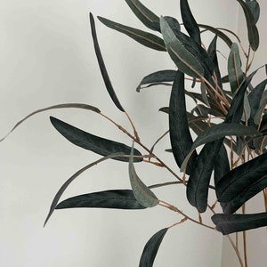 Dark Green Faux Eucalyptus Stems, Realistic Greenery, Centerpieces - Etsy