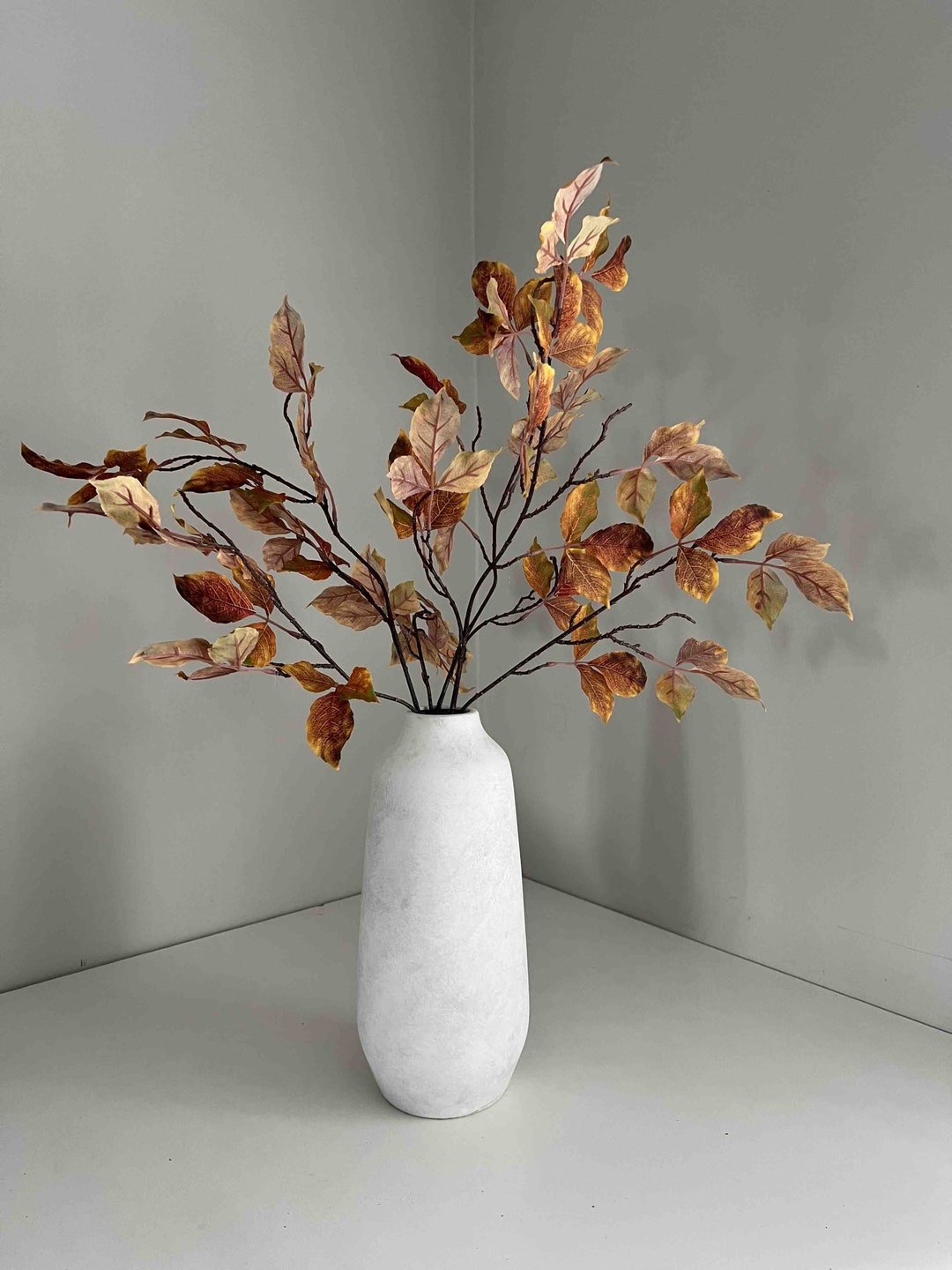 Faux Yellow/brown Autumn Branches, Faux Branch, Artificial Branch, Home ...